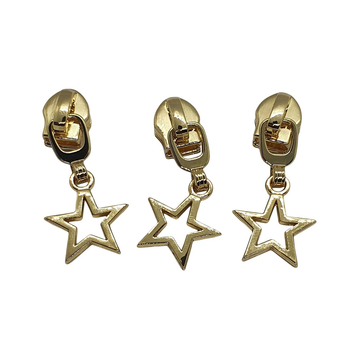 Star Zipper Pull for #5 Nylon Tape 10pk BULK PACK – RJ's Crafts