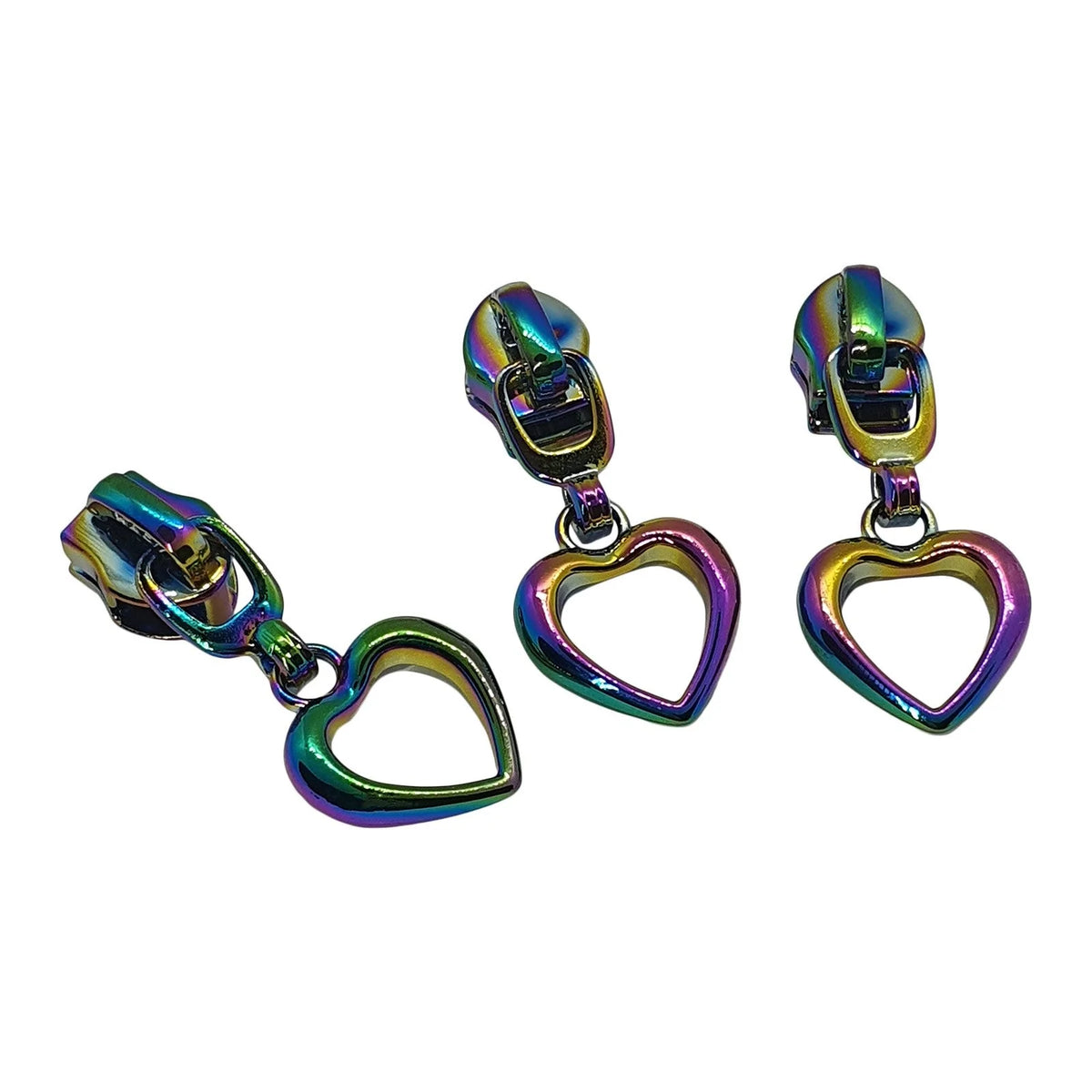 Heart Shape Zipper Pull for #5 Nylon Tape 10pk BULK – RJ's Crafts