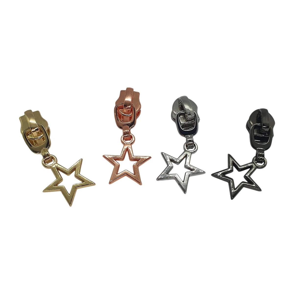 Star Zipper Pull for #5 Nylon Tape 10pk BULK PACK – RJ's Crafts