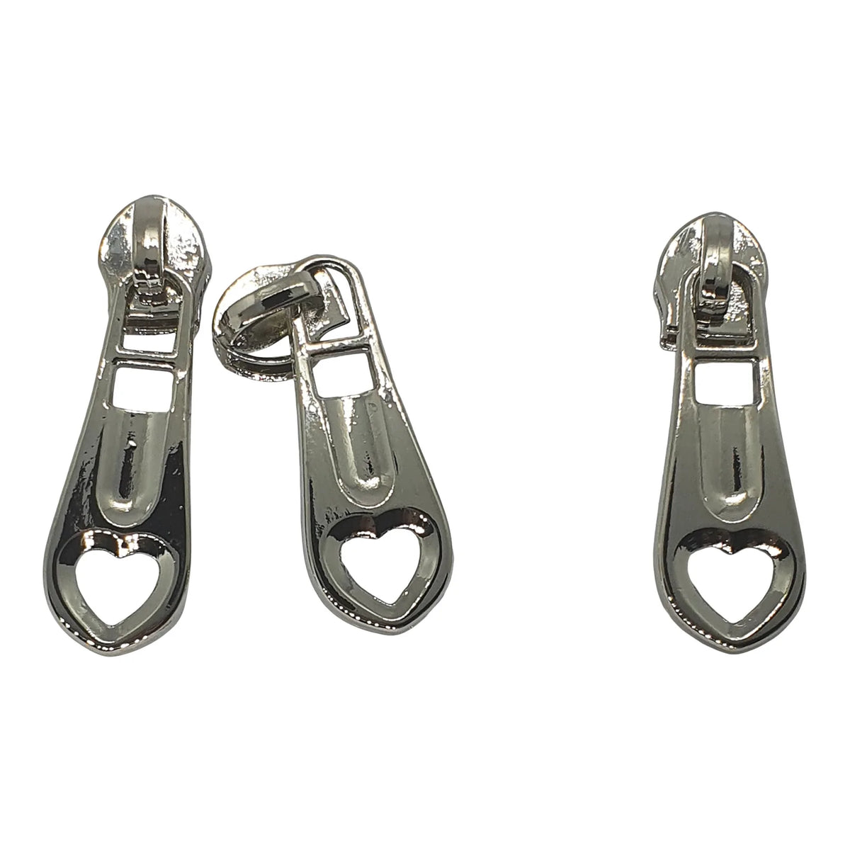 Classic Heart Zipper Pull for #5 Nylon Tape 10pk BULK LOT – RJ's Crafts