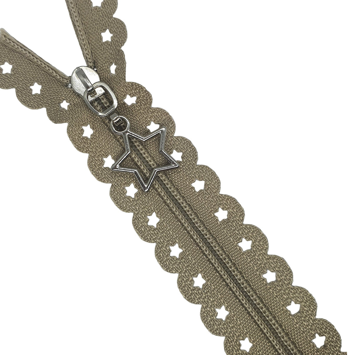 40cm Lace Zipper with Star Puller – RJ's Crafts