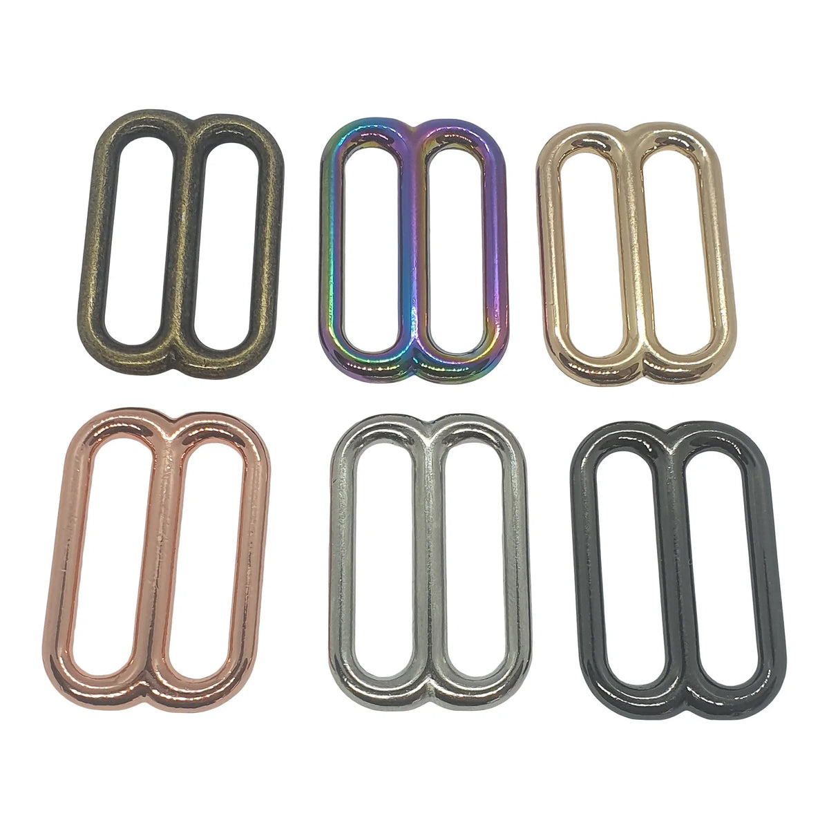 20mm Metal Tri Sliders Rounded 20pc BULK PACK – RJ's Crafts