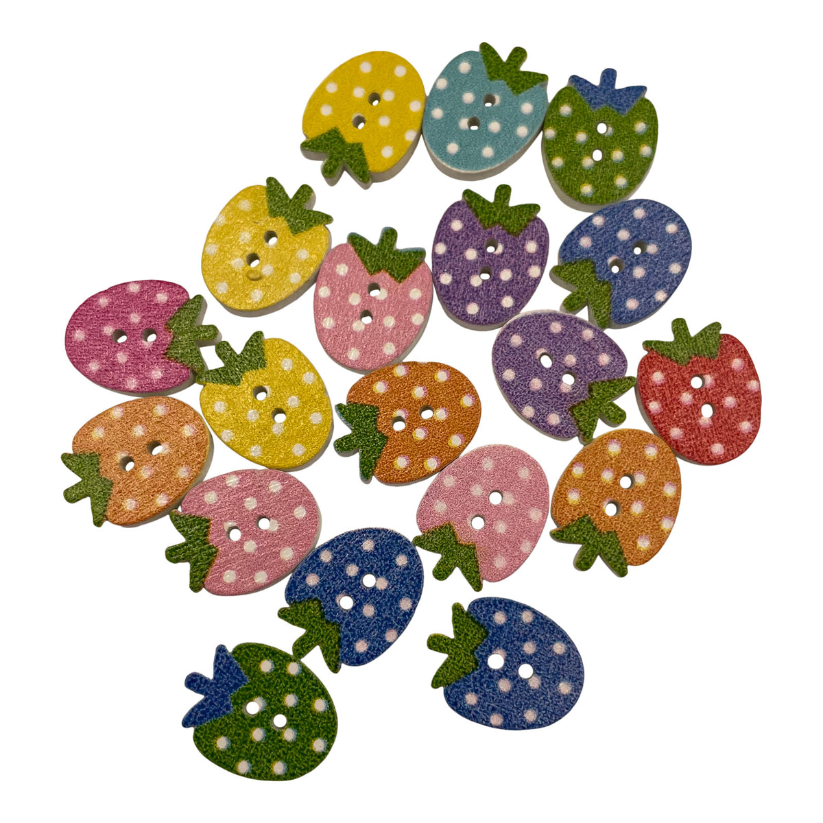 Strawberry Wooden Buttons – RJ's Crafts