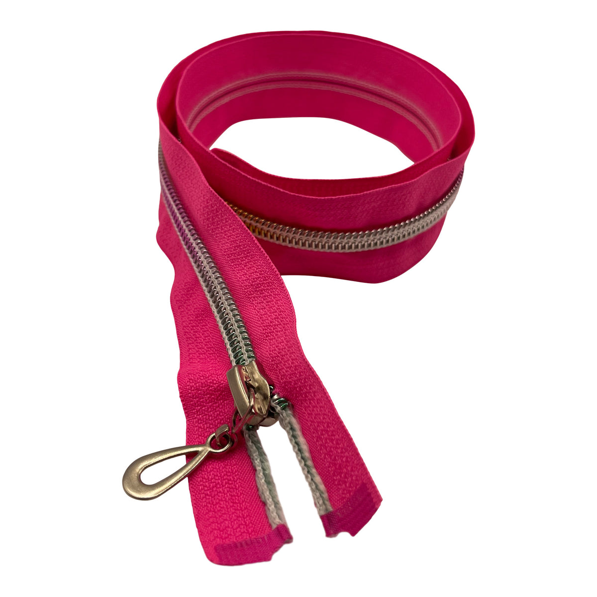 60cm Open Ended Nylon Zipper with Rainbow Teeth – RJ's Crafts