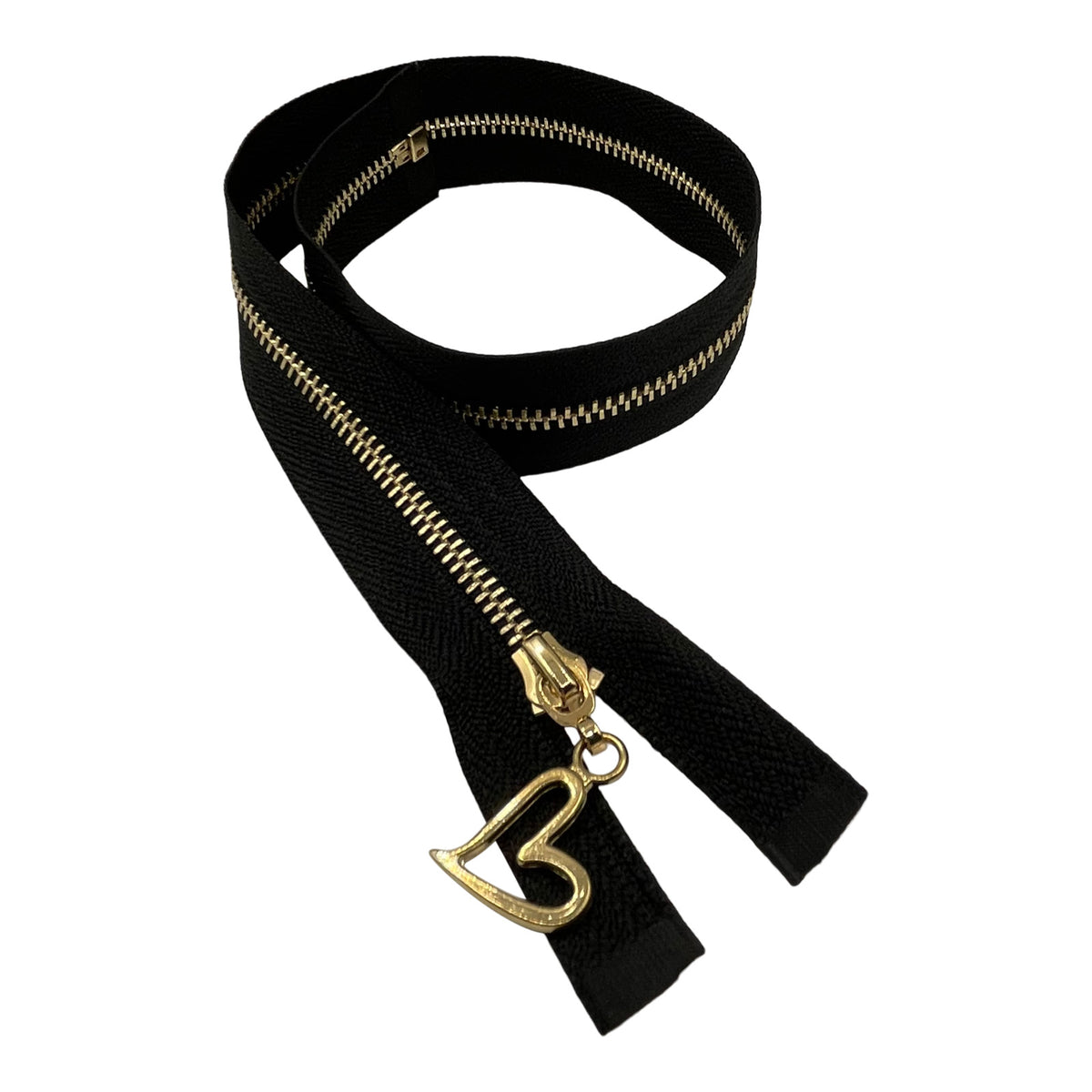 Metal Open ended Zipper With Heart Puller 40cm – RJ's Crafts