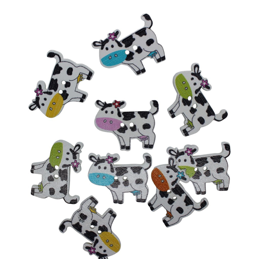 Wooden Cow Buttons – RJ's Crafts