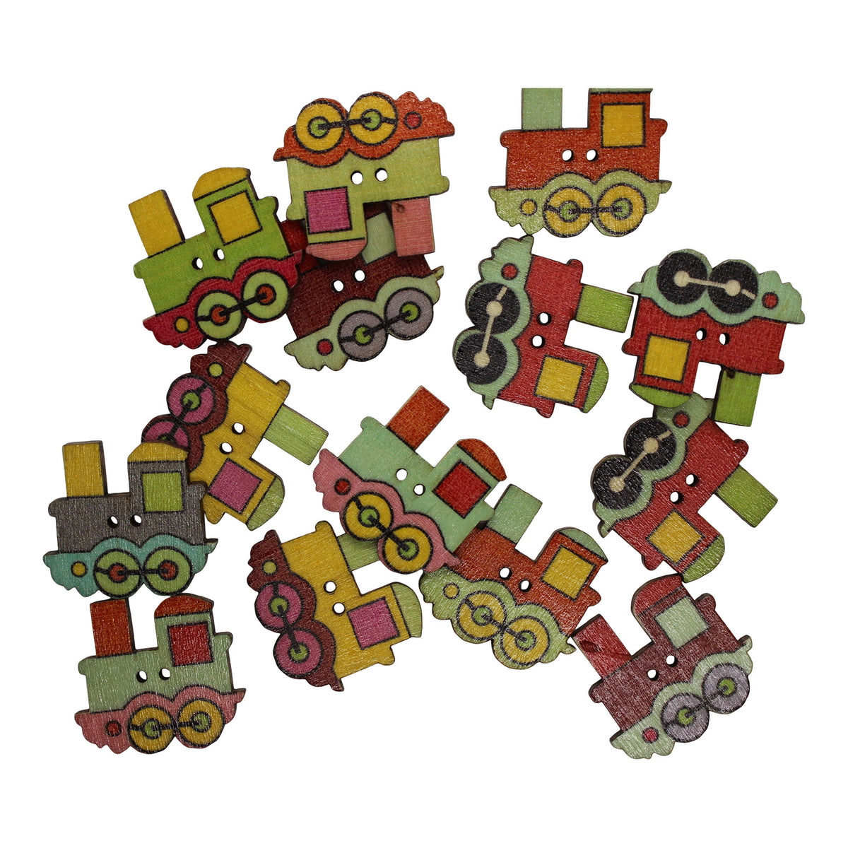 Wooden Train Buttons – RJ's Crafts