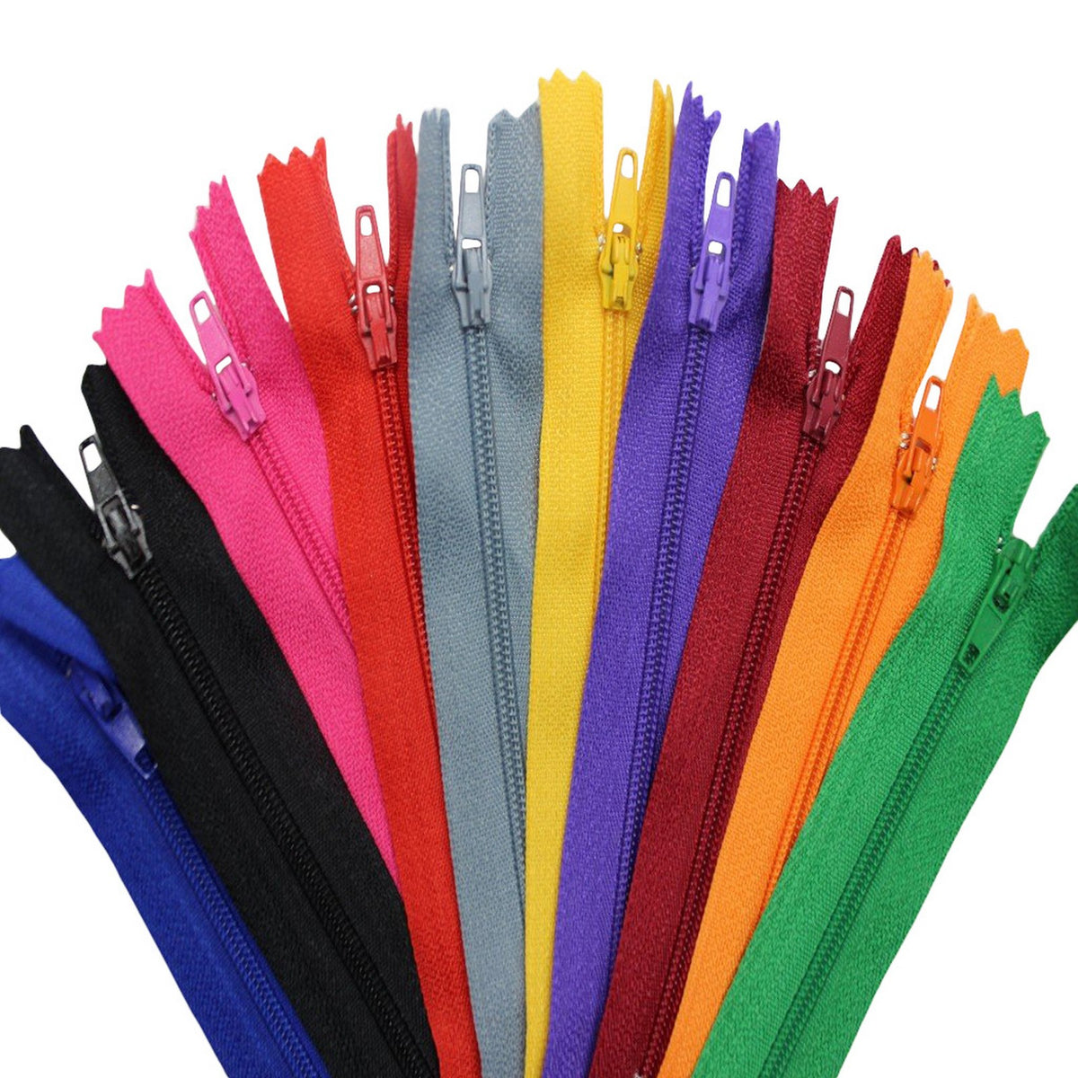 10cm Zips 10 Pack - Bright – RJ's Crafts